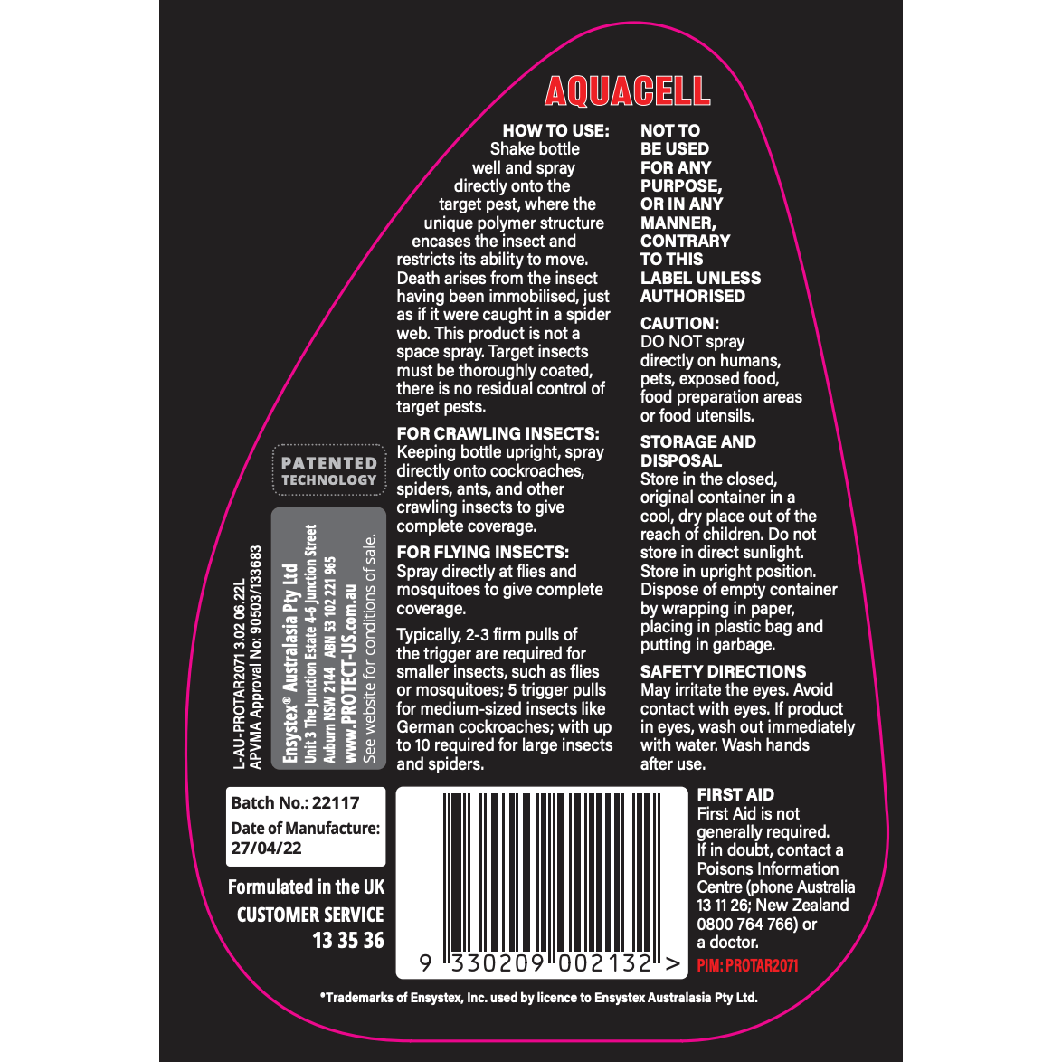 Aquacell Rapid Knockdown Insect Gun | Shop Online – DIY Pest Products