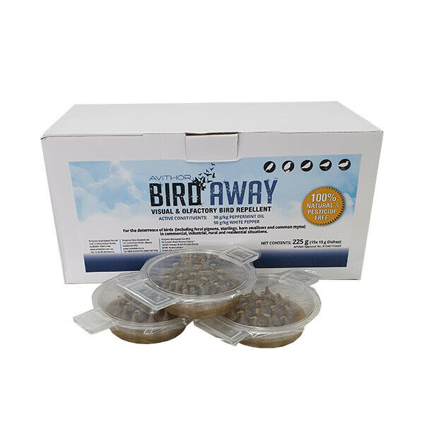 BIRD AWAY™ Visual Olfactory Bird Repellent 225g – DIY Pest Products